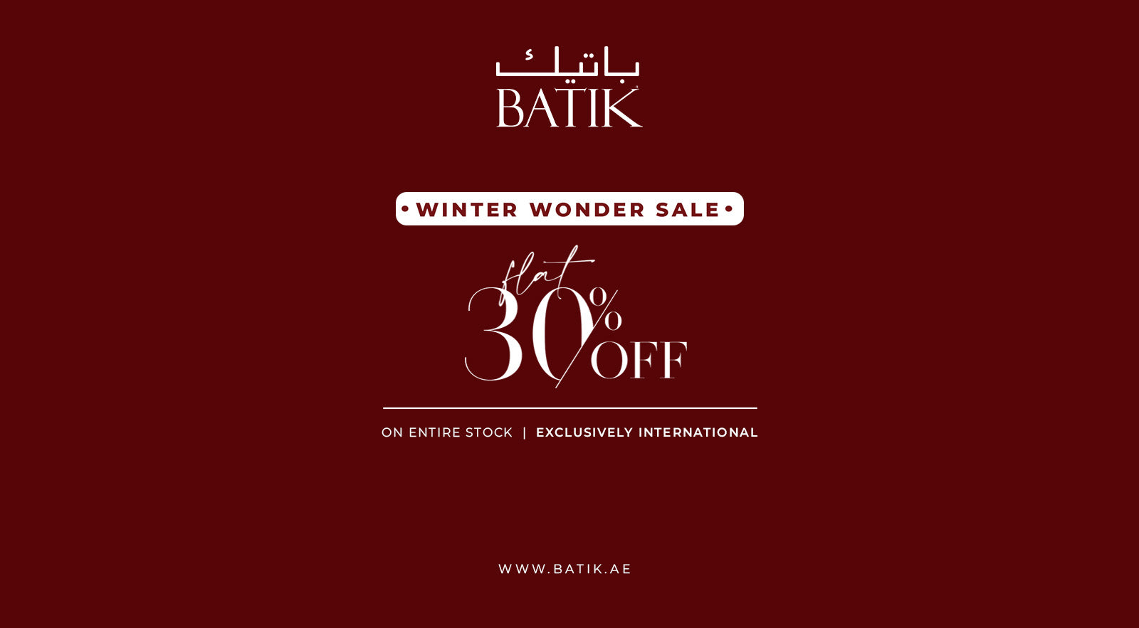 SALE – BATIK - AE